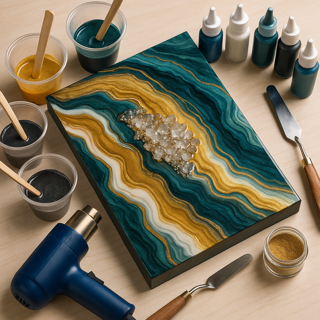 Resin Art Texture Techniques: Adding Depth & Dimension to Your Projects